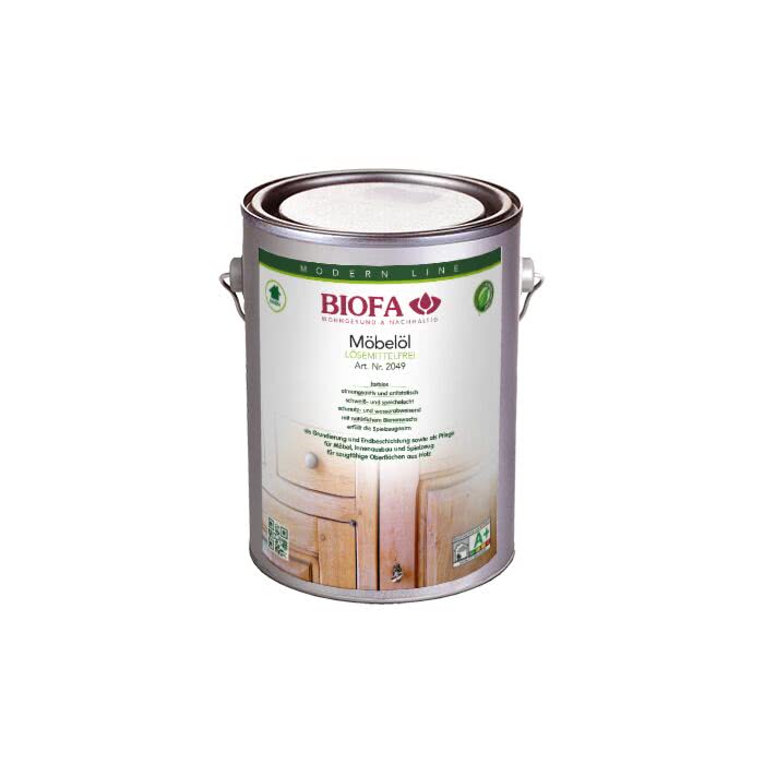 Biofa Möbelöl lösemittelfrei 2049, 2,5 Liter